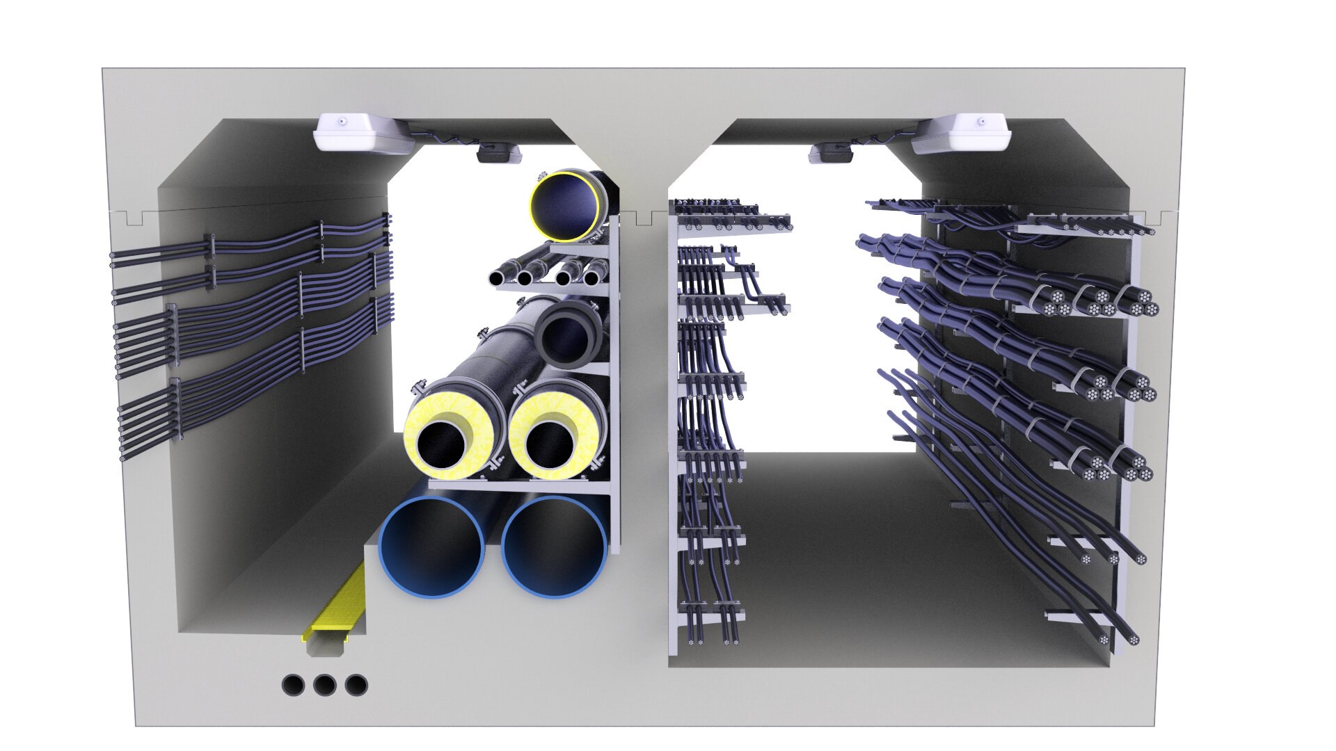 Precast Utility Tunnels Cross-section V7 3D Model - TurboSquid 2415302