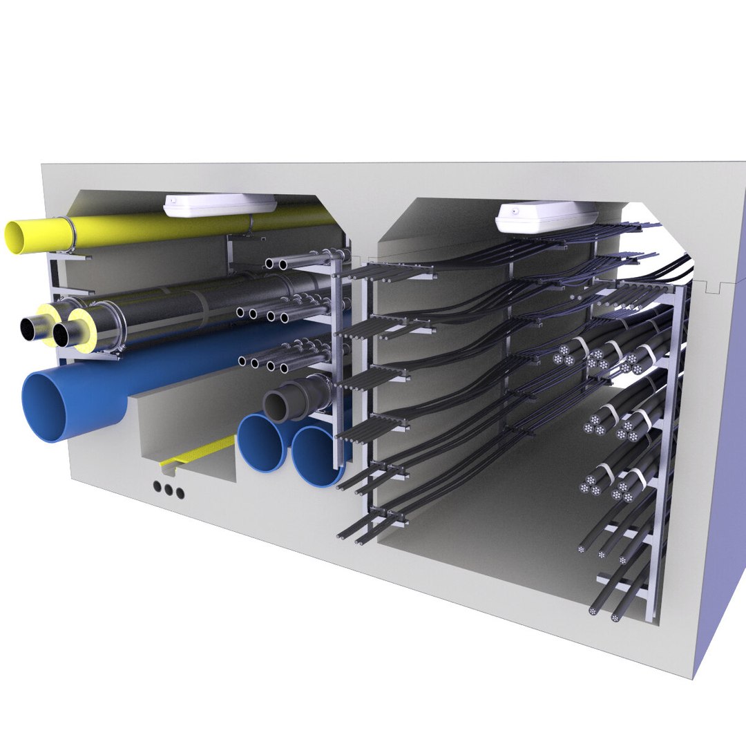 Precast Utility Tunnels Cross-section V7 3D Model - TurboSquid 2415302