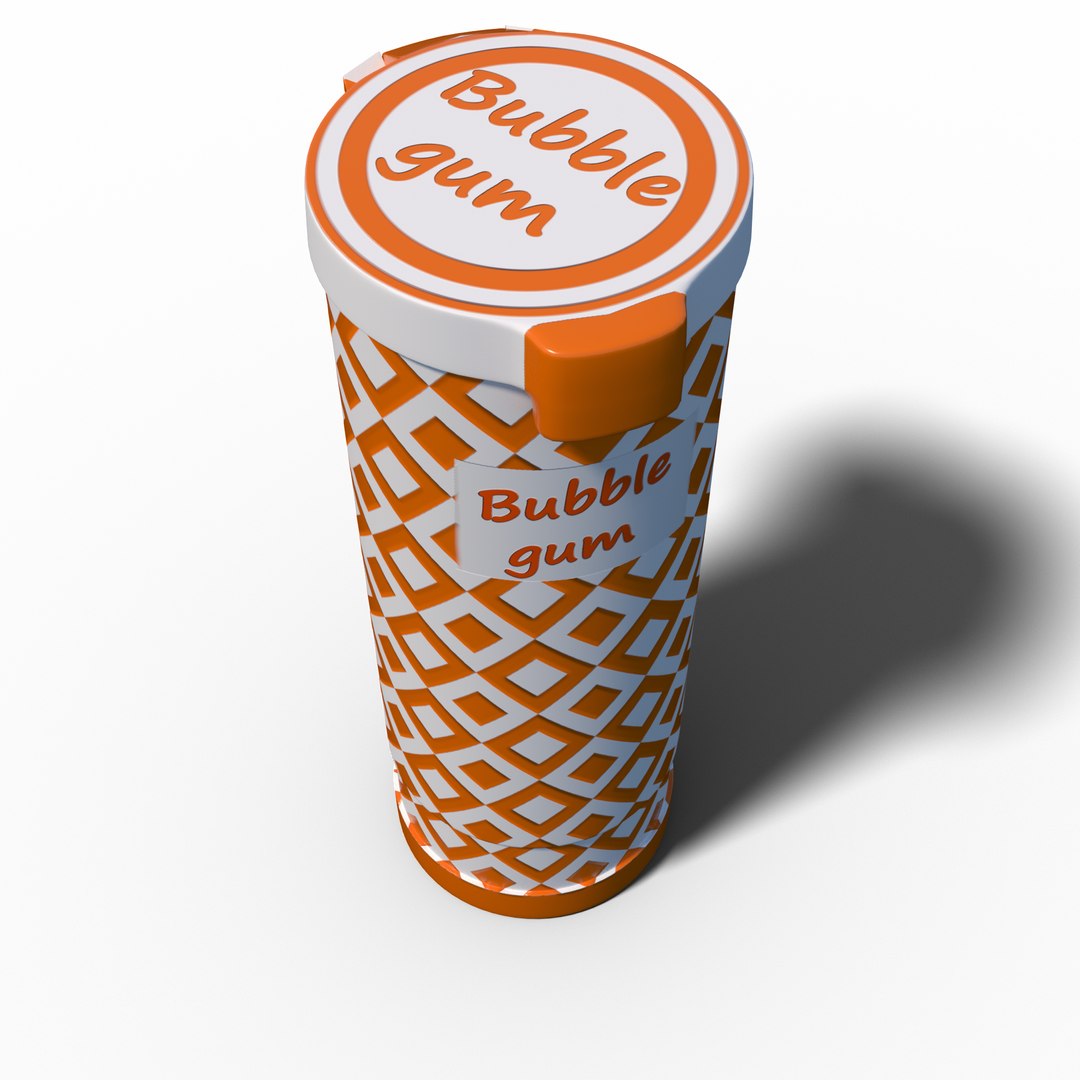 3D Chewingum Box - TurboSquid 2058714