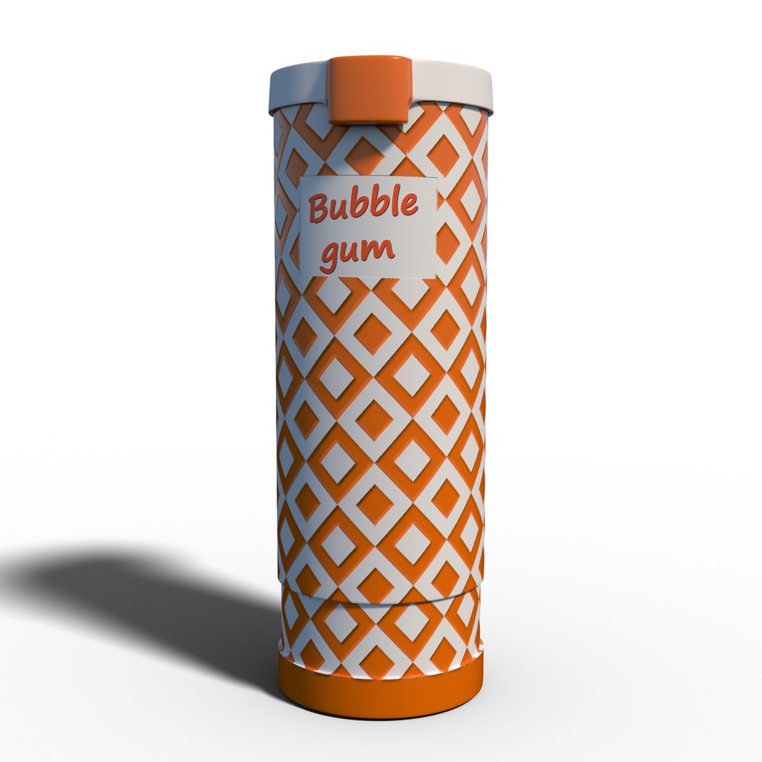 3D Chewingum Box - TurboSquid 2058714