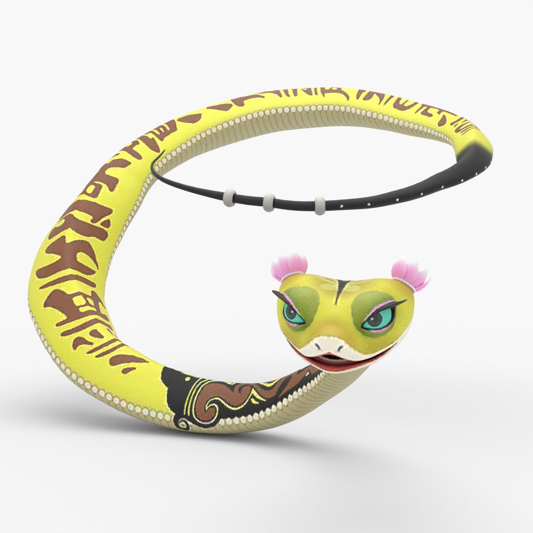 modelo 3d Víbora de Kung fu Panda - TurboSquid 2295565