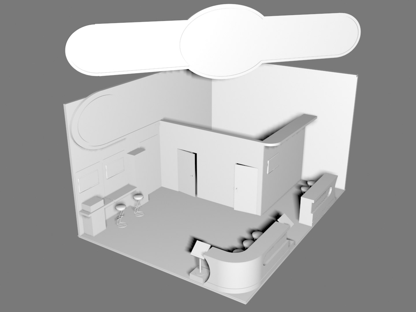 Maya Layout Exhibition Stand
