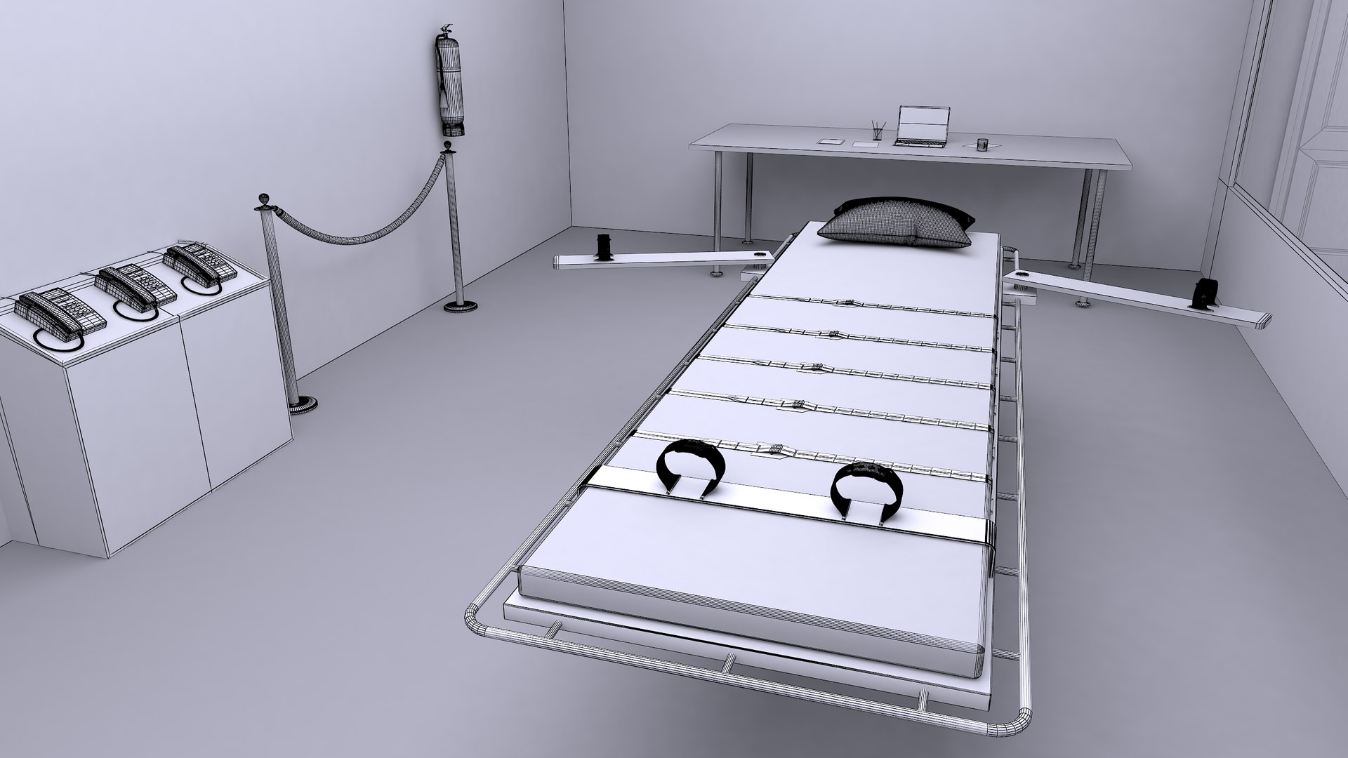 3D Execution Chamber Model - TurboSquid 1738574