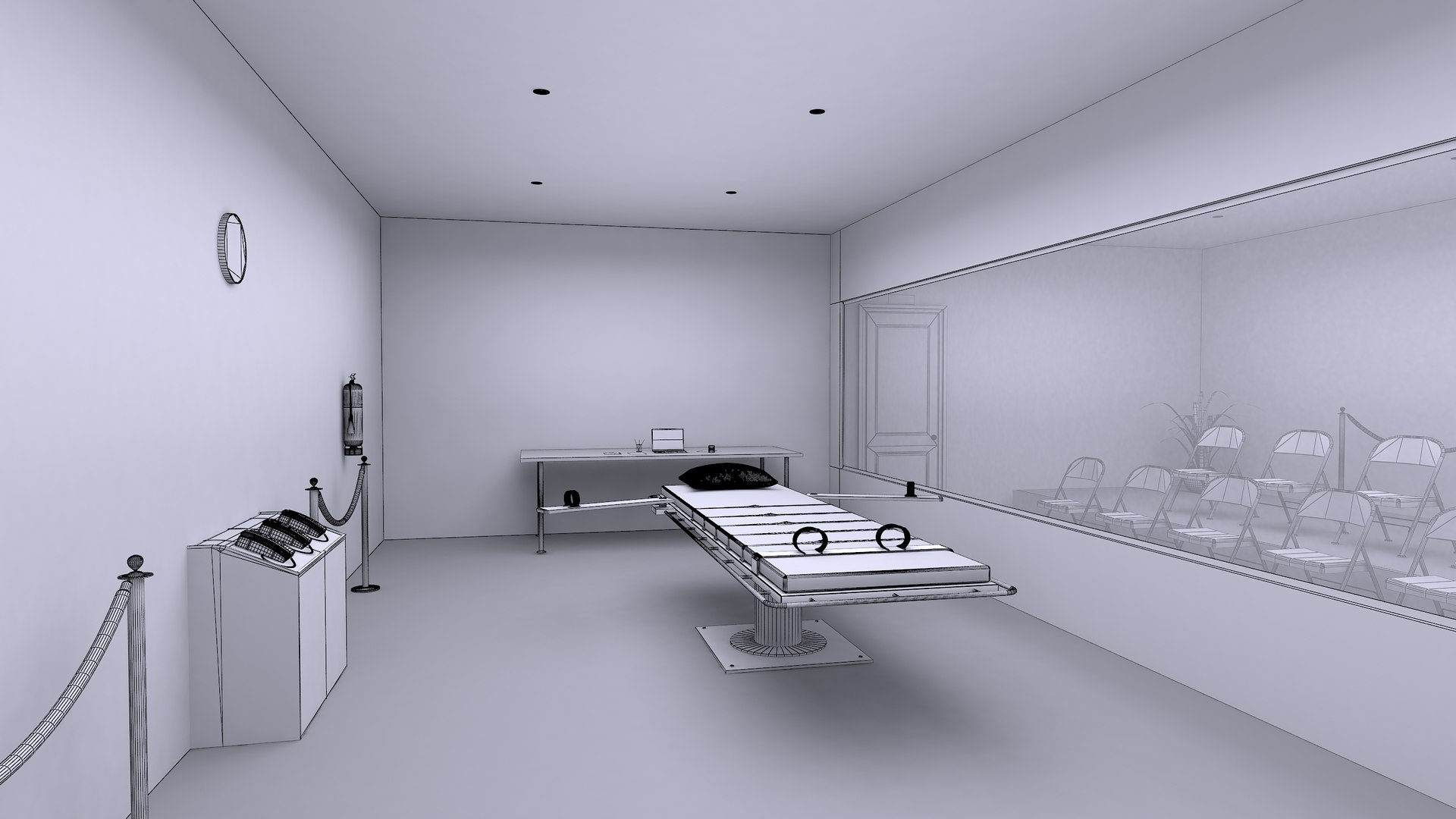 3D Execution Chamber Model - TurboSquid 1738574