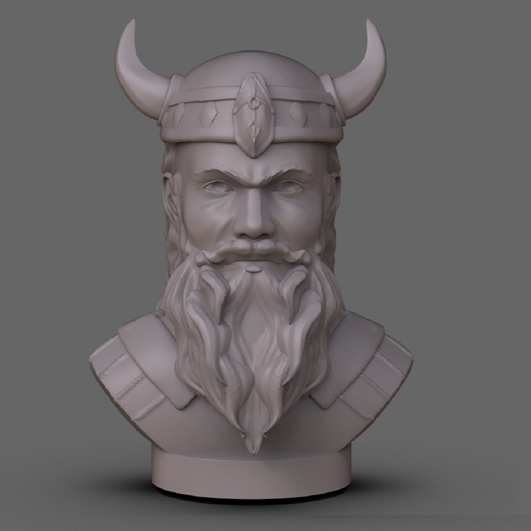 Viking Bust Model - TurboSquid 2130770