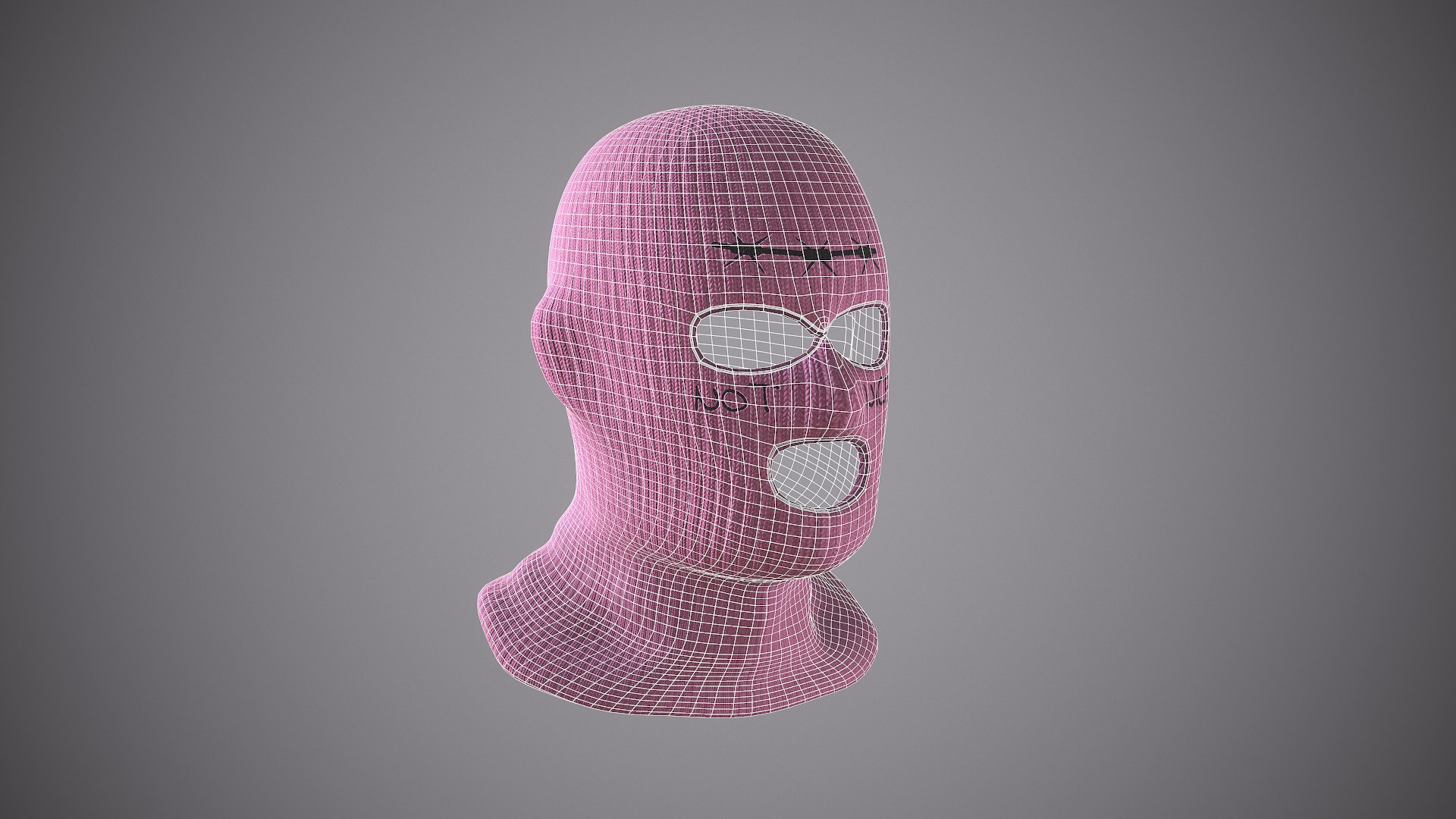 3D Ski Mask Pink - TurboSquid 2158339