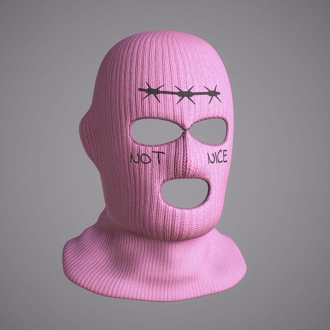 3D Ski Mask Pink - TurboSquid 2158339