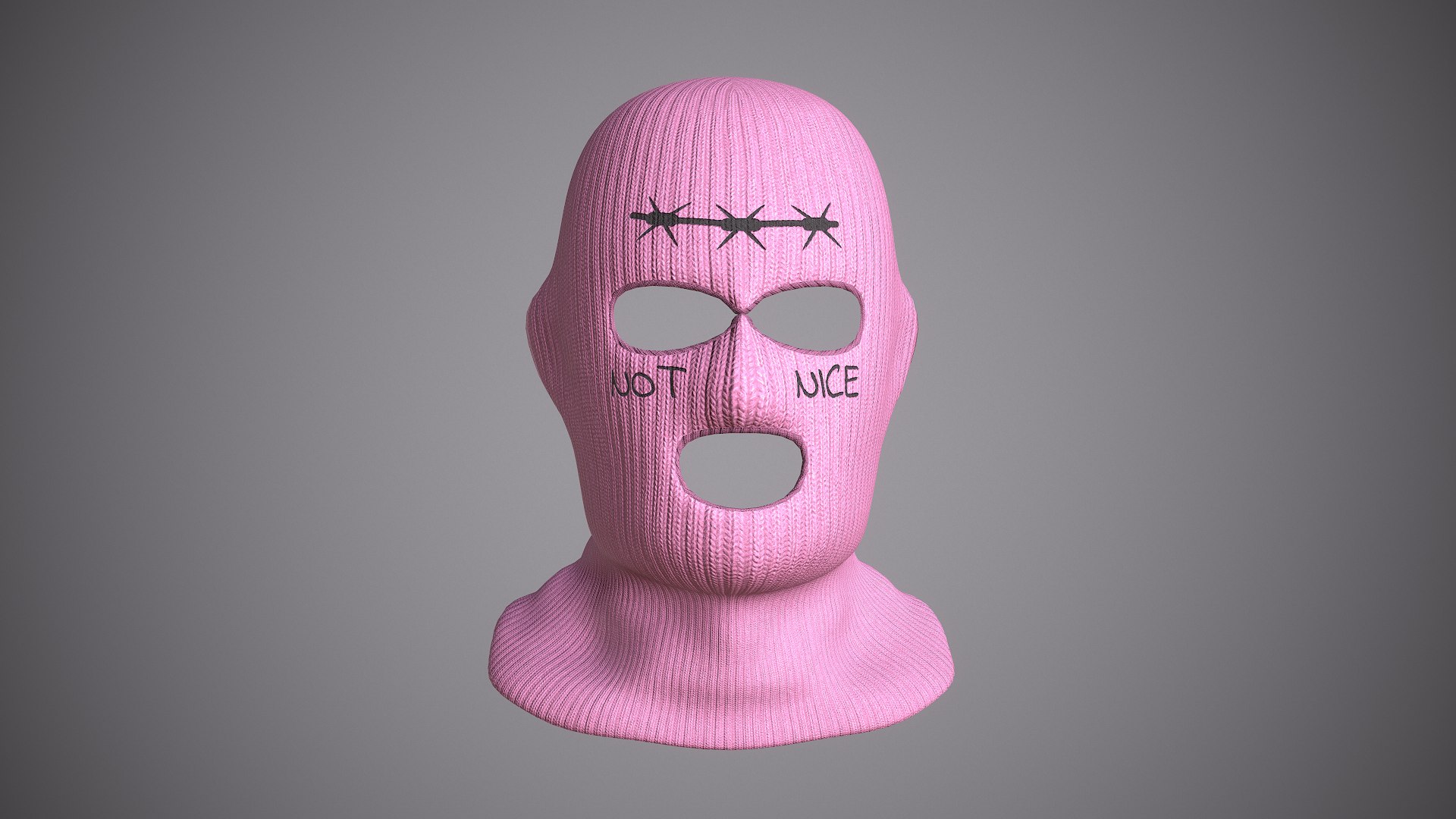 3D Ski Mask Pink - TurboSquid 2158339