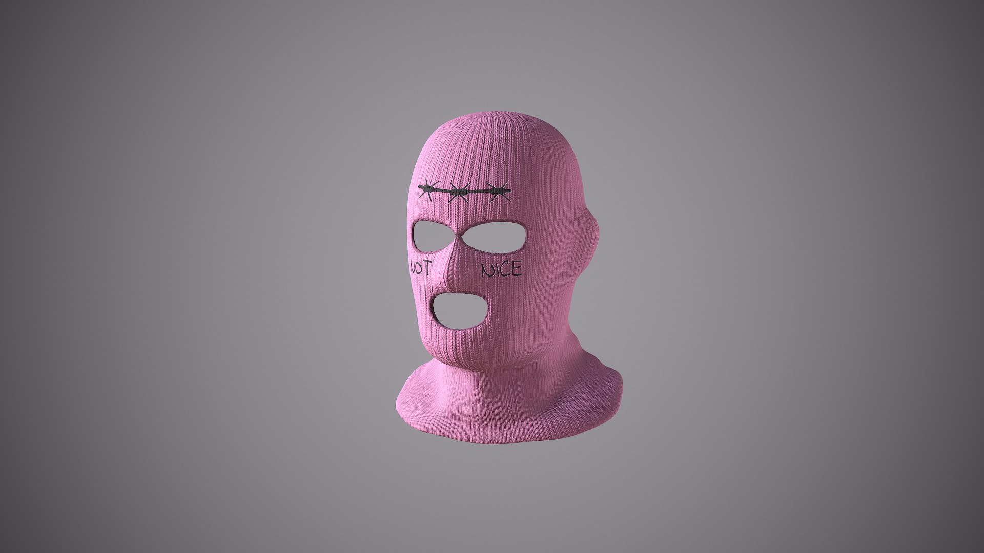 3D Ski Mask Pink - TurboSquid 2158339