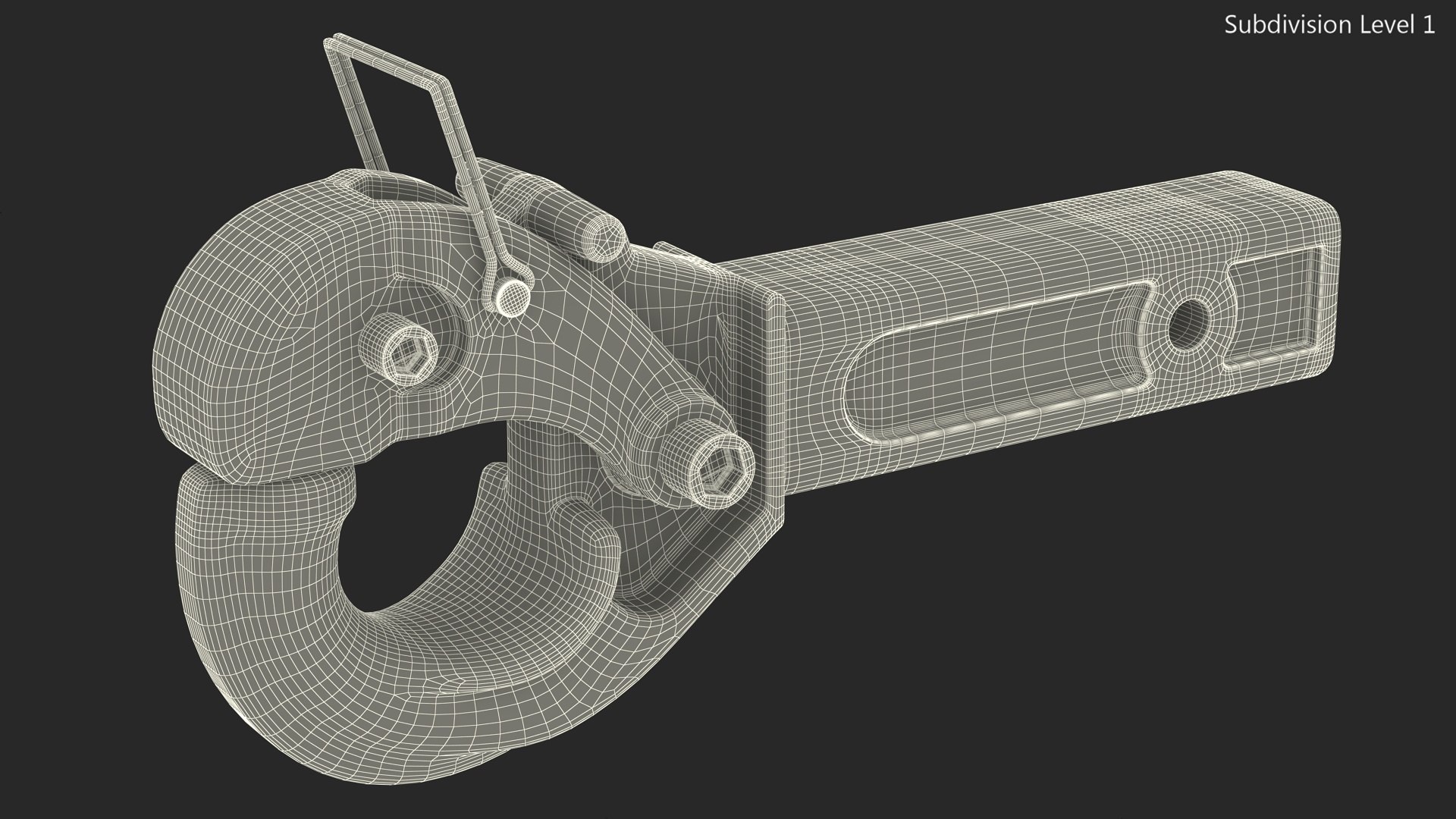 Truck Pintle Hook Hitch 3D model - TurboSquid 2139359