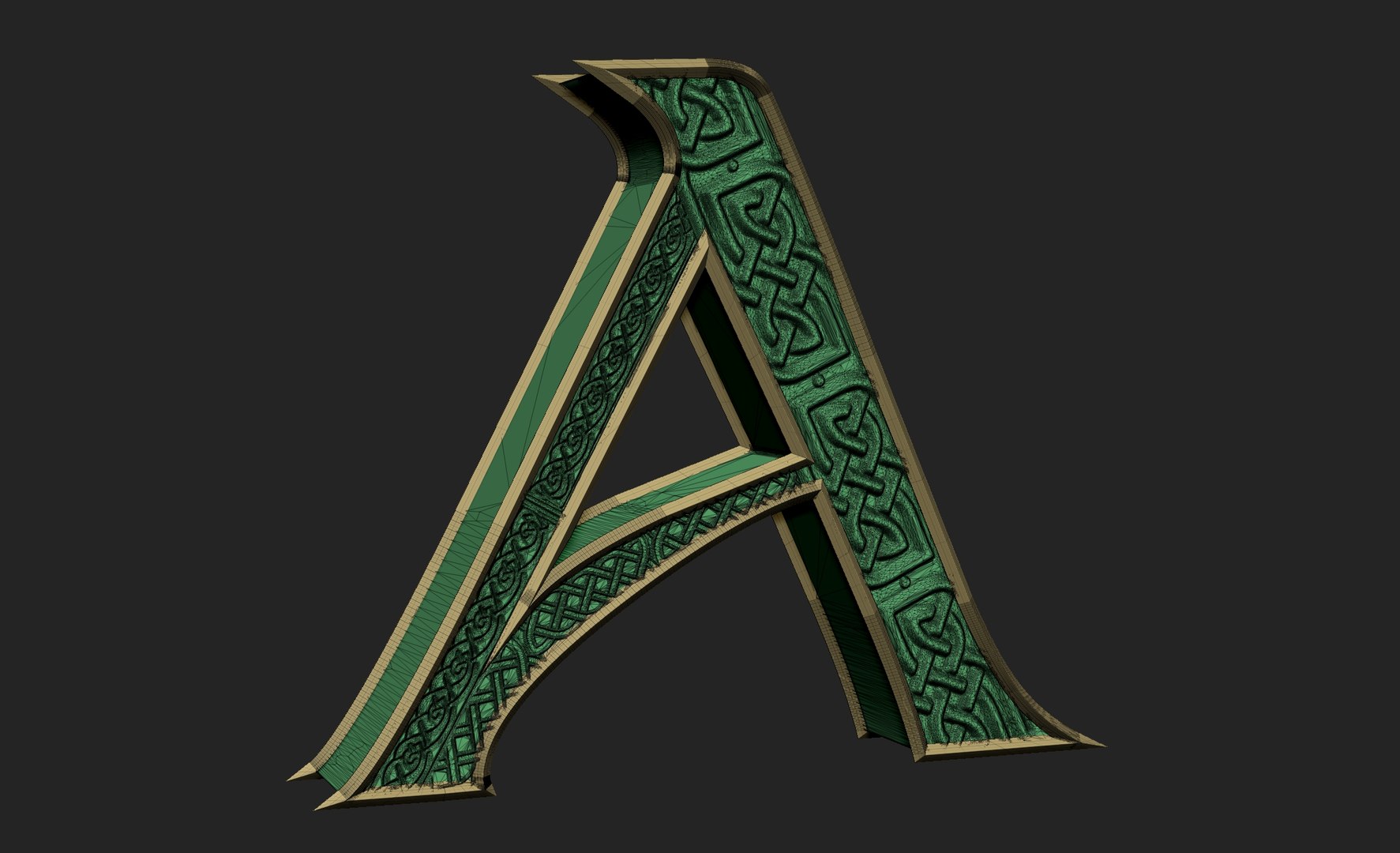 3D Letter Alphabet Model - TurboSquid 1162229