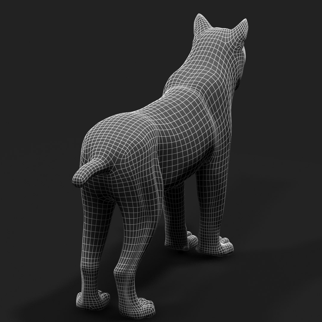 3d Bobcat Fur Lynx Rufus Model
