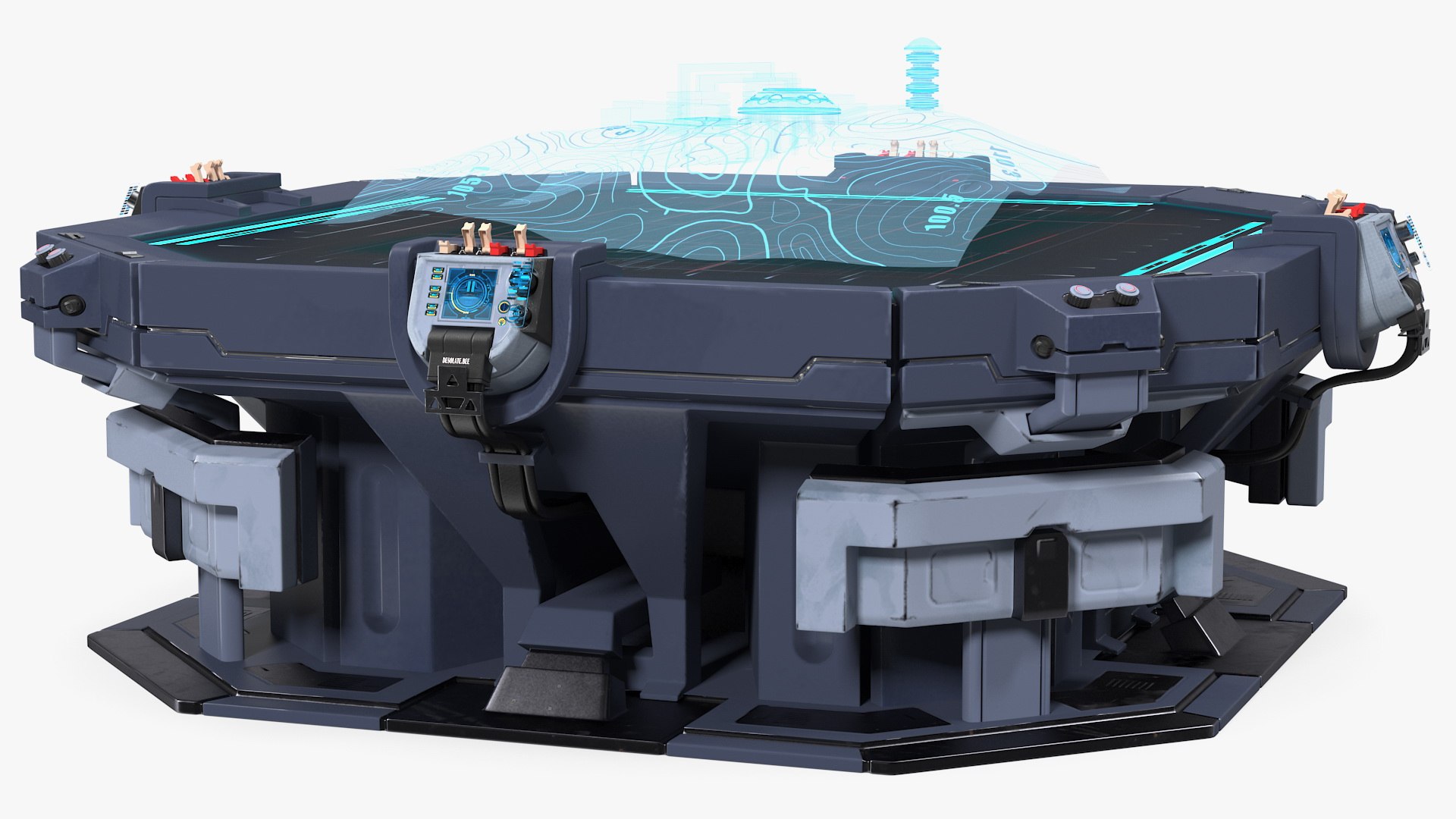 3D Sci Fi Holographic Tables Collection model - TurboSquid 1785251