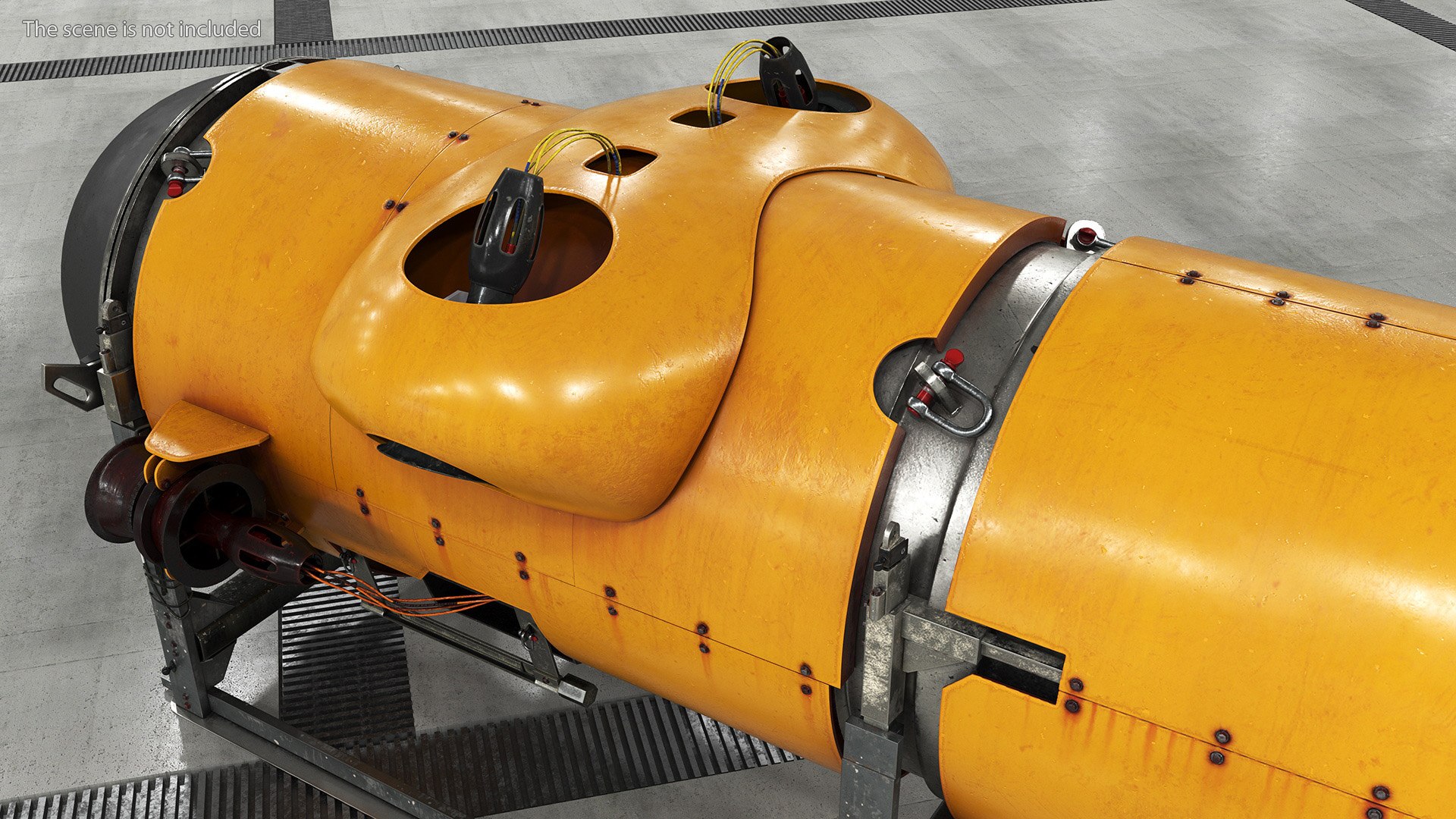 Tourist Modern Submarine Old 3D Model - TurboSquid 2158720
