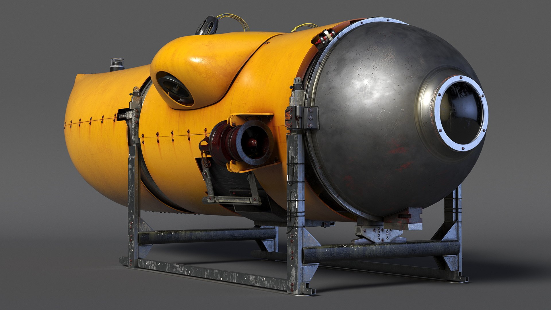 Tourist Modern Submarine Old 3D Model - TurboSquid 2158720