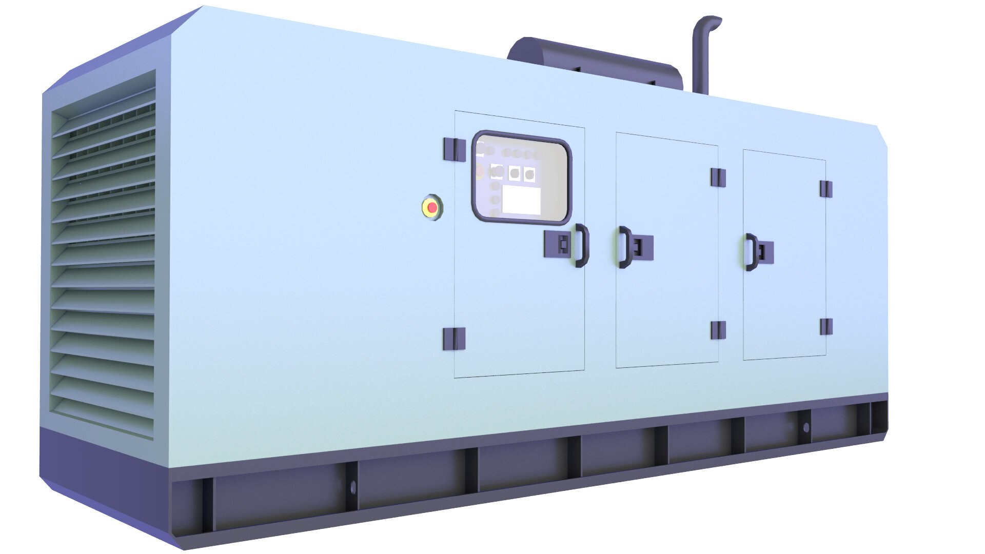 Diesel Generator Low Poly 17 3D Model - TurboSquid 2096790