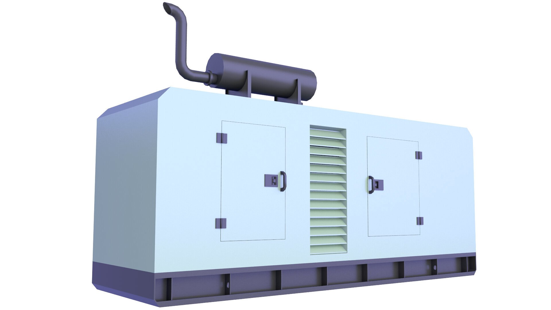 Diesel Generator Low Poly 17 3D Model - TurboSquid 2096790