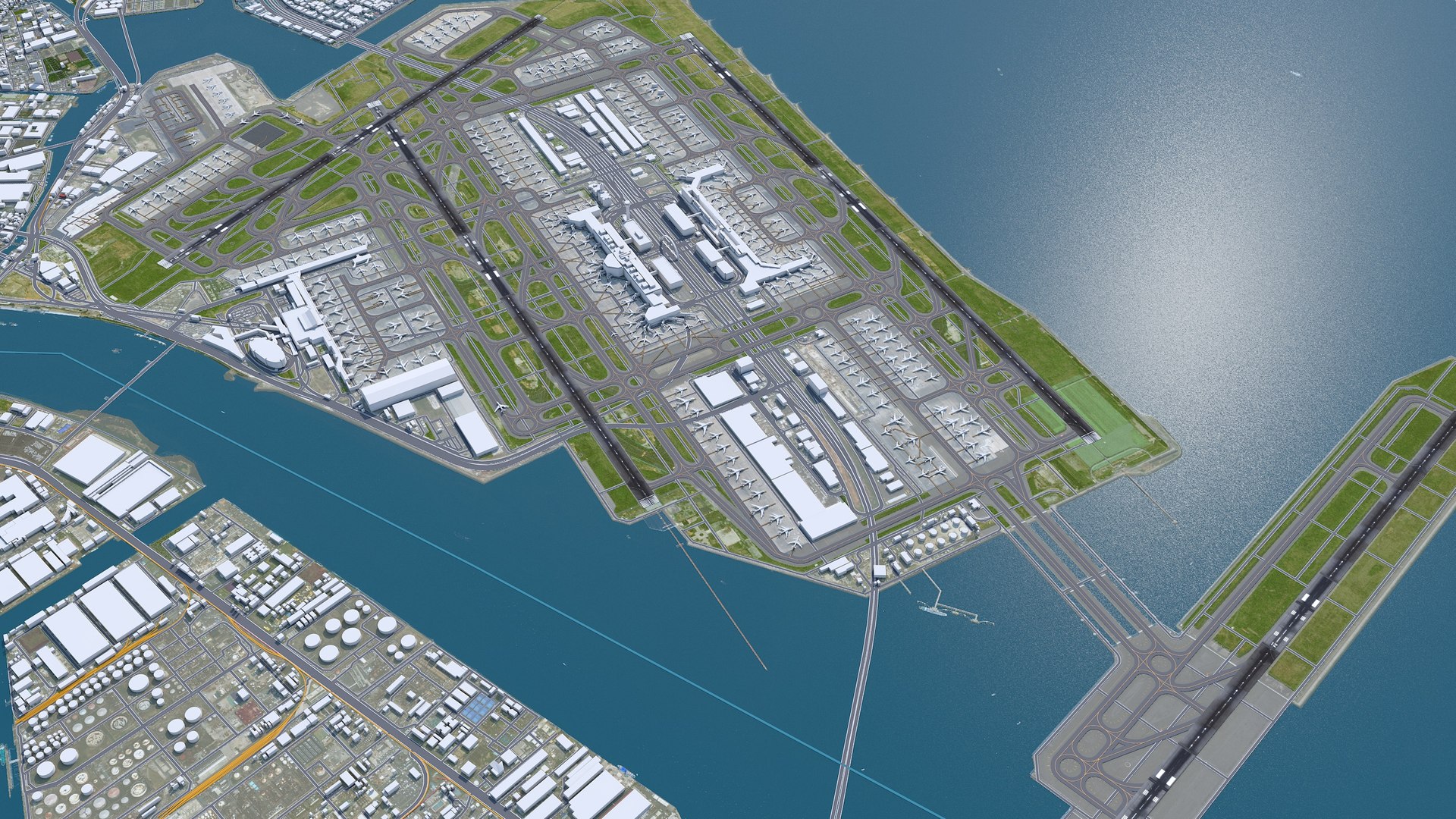 Tokyo Haneda Airport 3D Model - TurboSquid 2005543