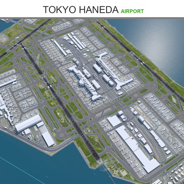 modelo 3d Tokyo Haneda Airport - TurboSquid 2005543