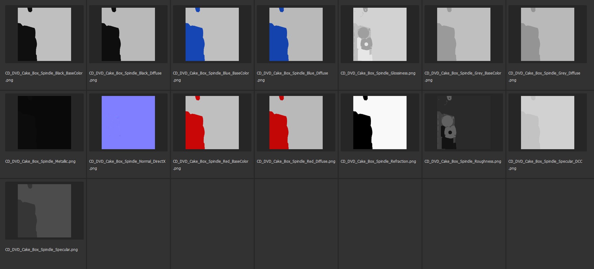 Realistic set cd-dvd cake-box 3D model - TurboSquid 1602976