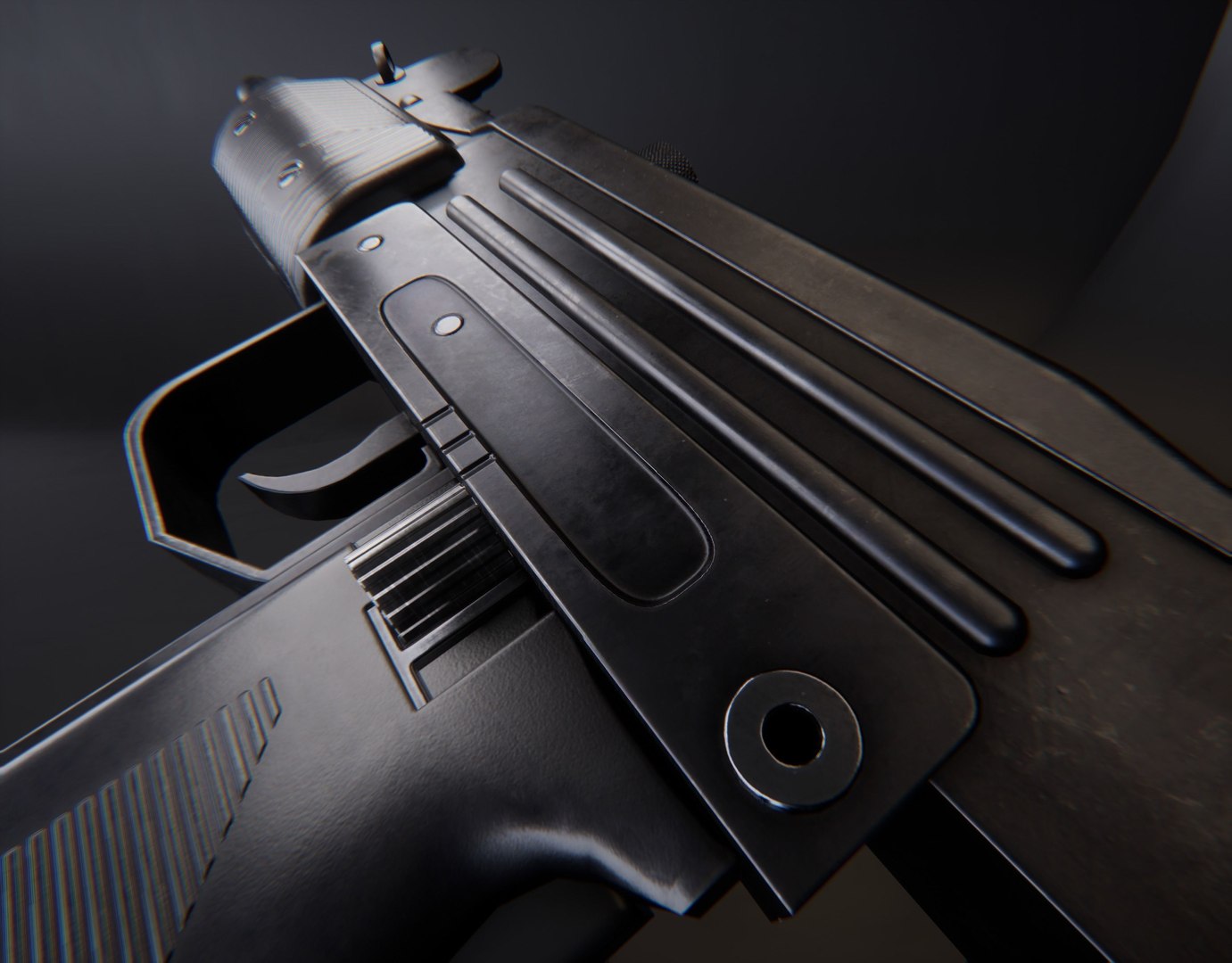Micro UZI AAA Game Ready PBR Low-poly 3D model model - TurboSquid 2008300