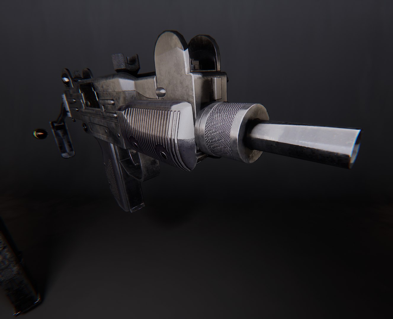 Micro UZI AAA Game Ready PBR Low-poly 3D Model Model - TurboSquid 2008300