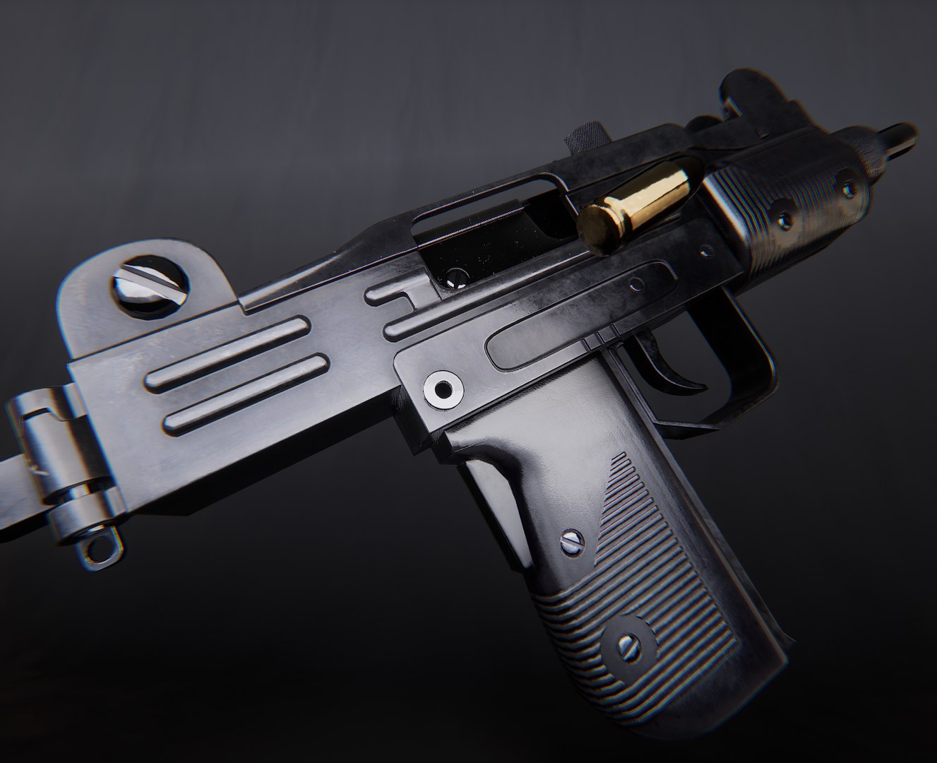 Micro UZI AAA Game Ready PBR Low-poly 3D Model Model - TurboSquid 2008300