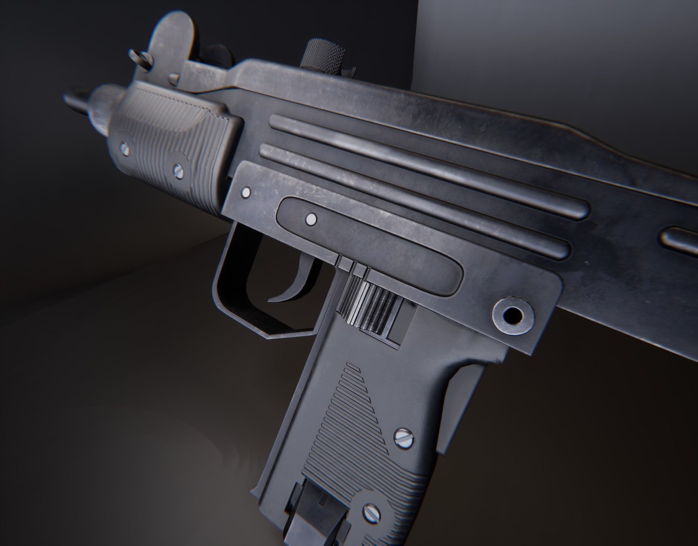 Micro UZI AAA Game Ready PBR Low-poly 3D model model - TurboSquid 2008300