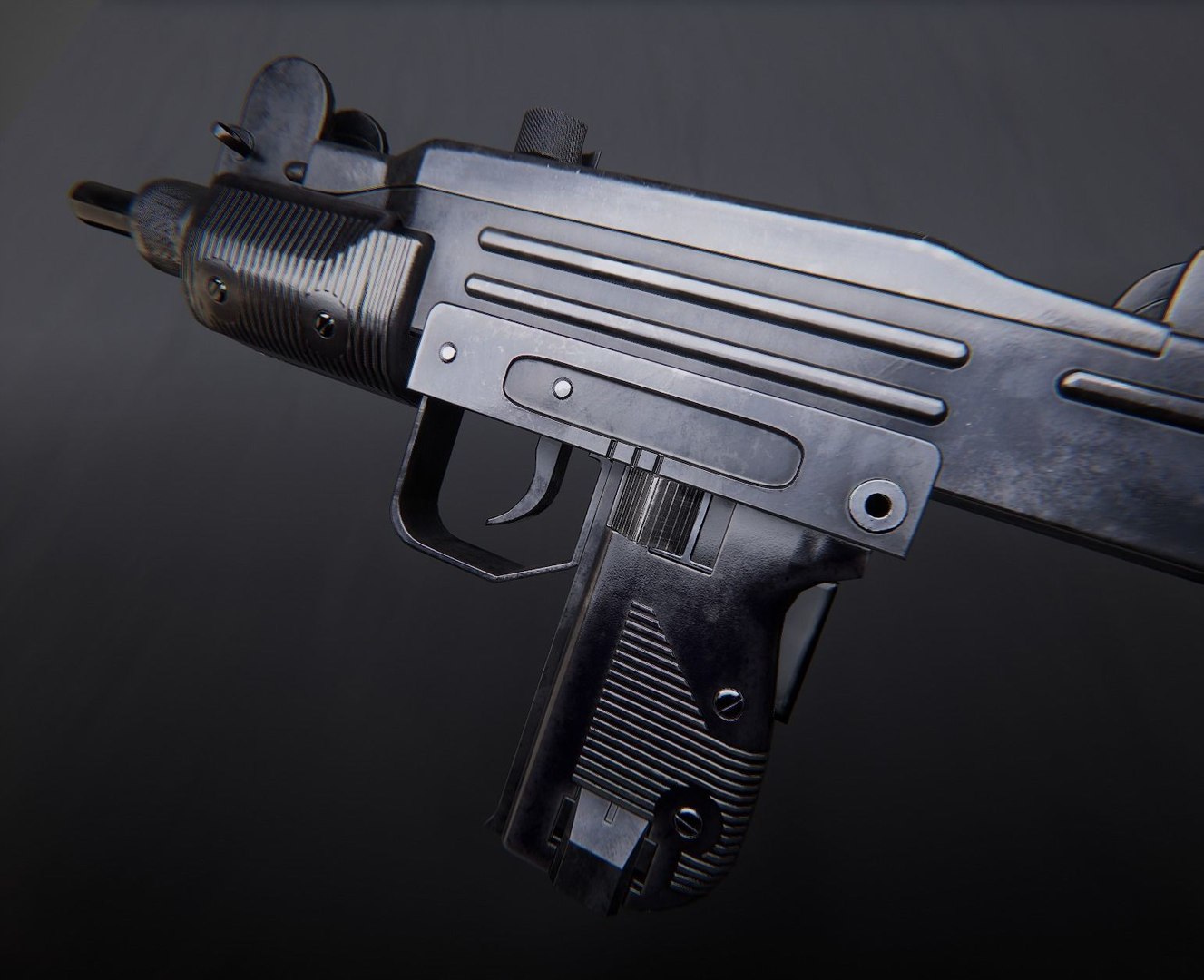 Micro UZI AAA Game Ready PBR Low-poly 3D Model Model - TurboSquid 2008300