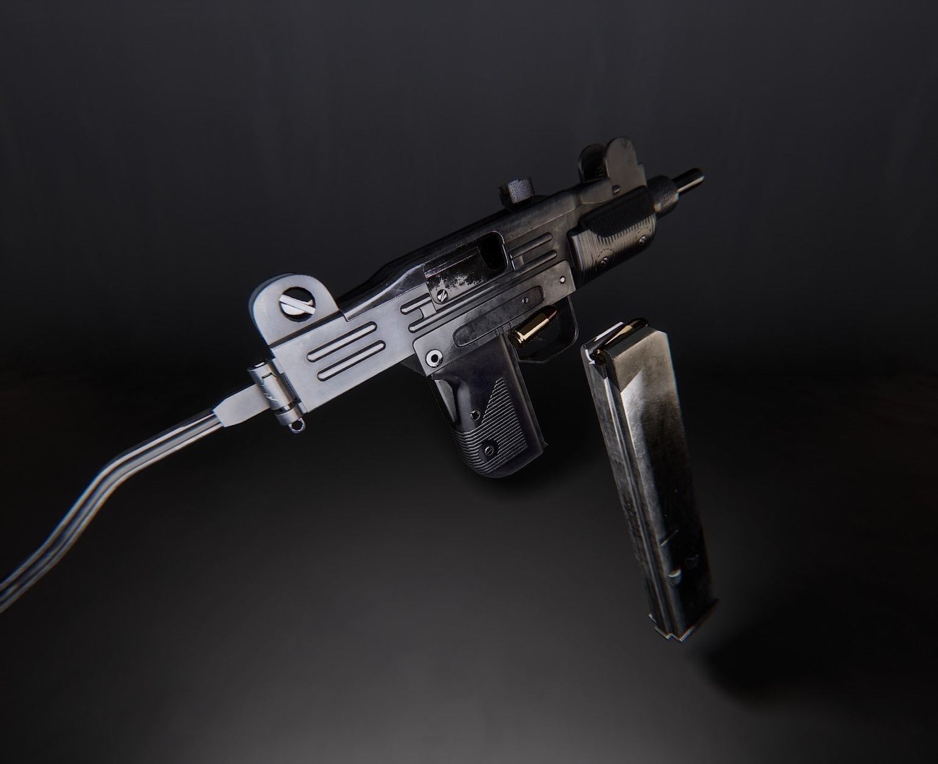 Micro UZI AAA Game Ready PBR Low-poly 3D Model Model - TurboSquid 2008300