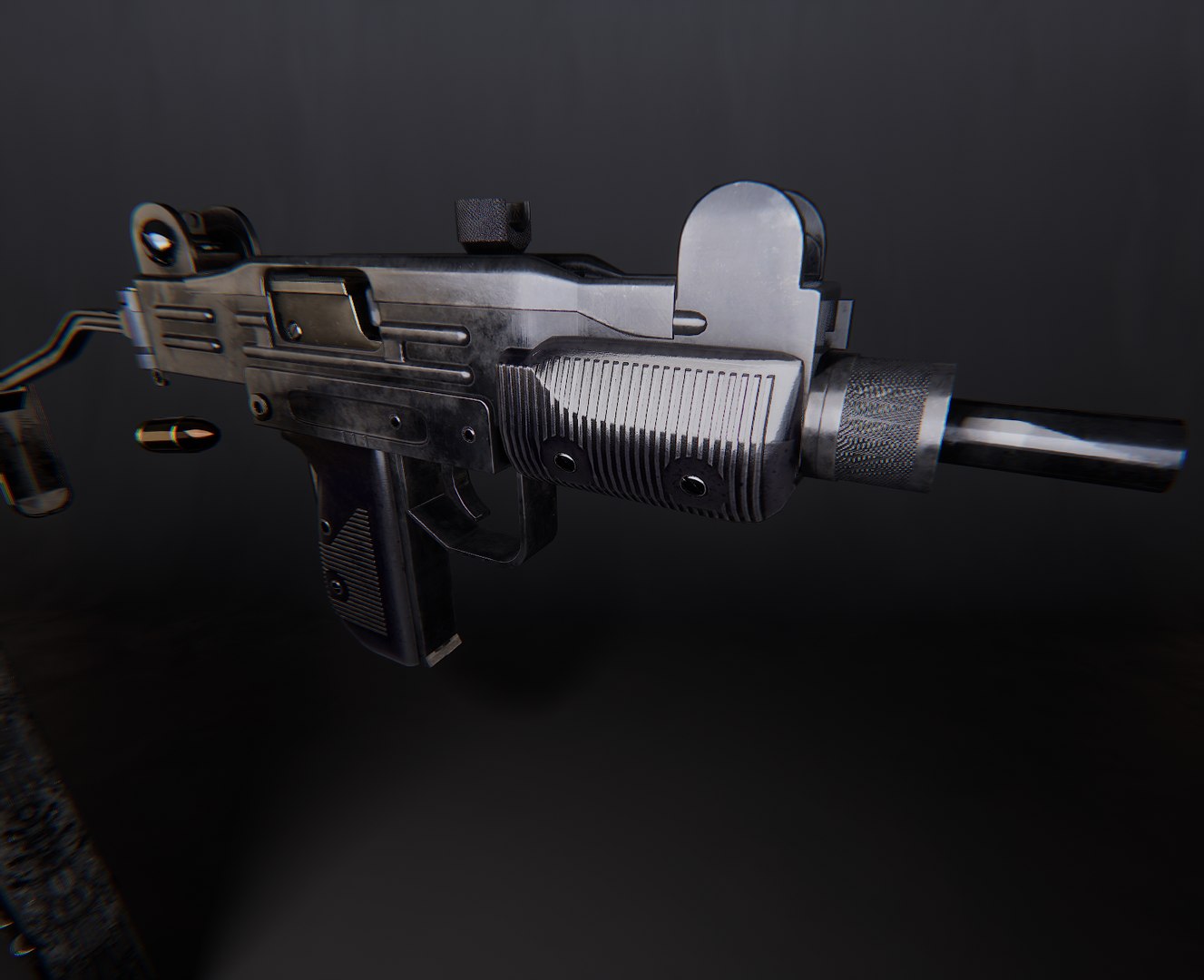 Micro UZI AAA Game Ready PBR Low-poly 3D Model Model - TurboSquid 2008300