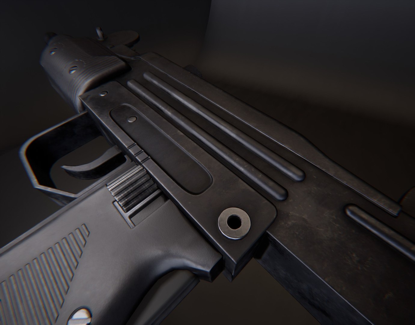 Micro UZI AAA Game Ready PBR Low-poly 3D Model Model - TurboSquid 2008300