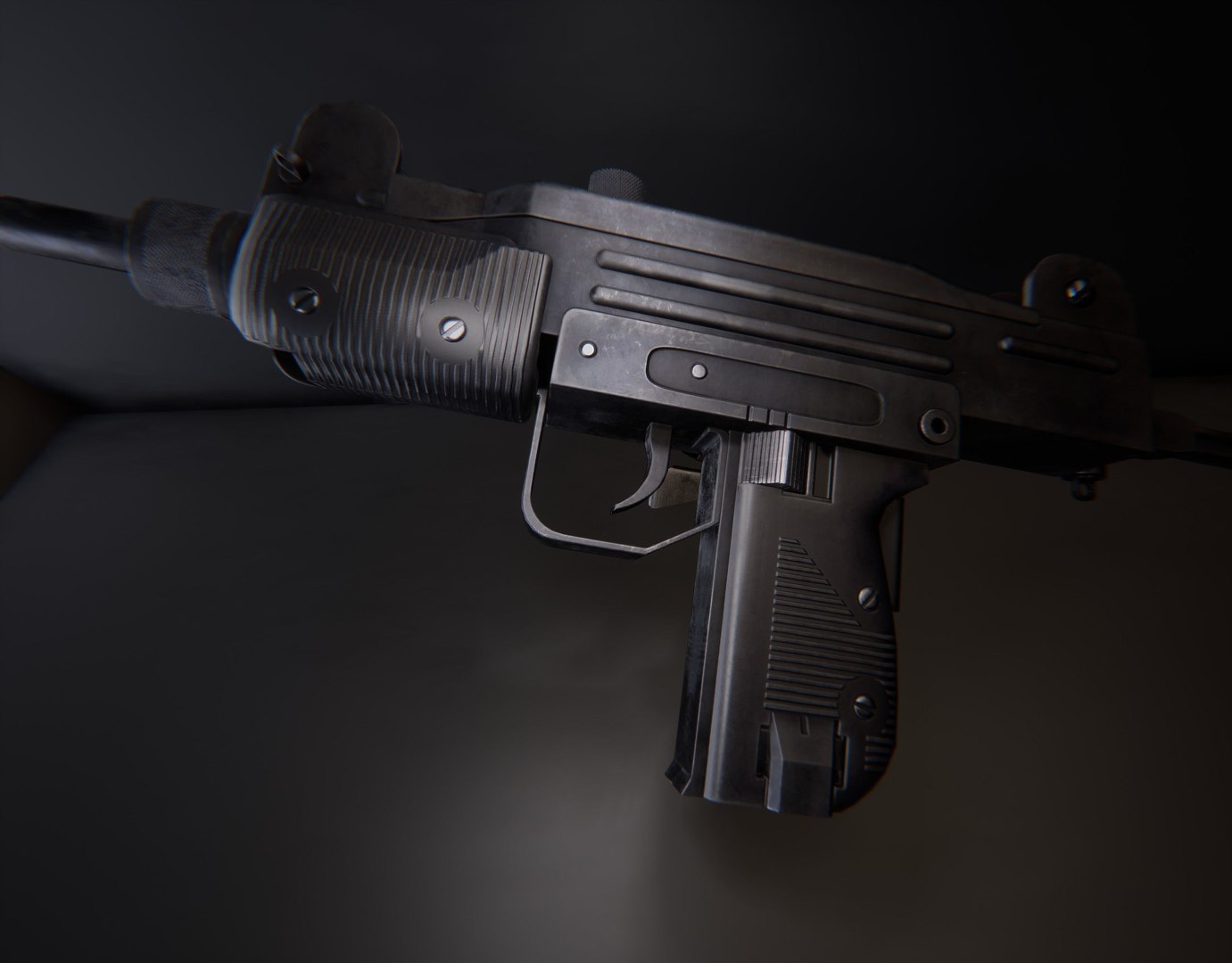 Micro UZI AAA Game Ready PBR Low-poly 3D model model - TurboSquid 2008300