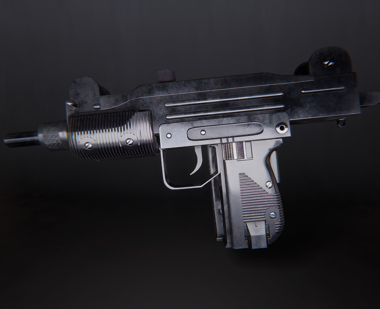Micro UZI AAA Game Ready PBR Low-poly 3D Model Model - TurboSquid 2008300