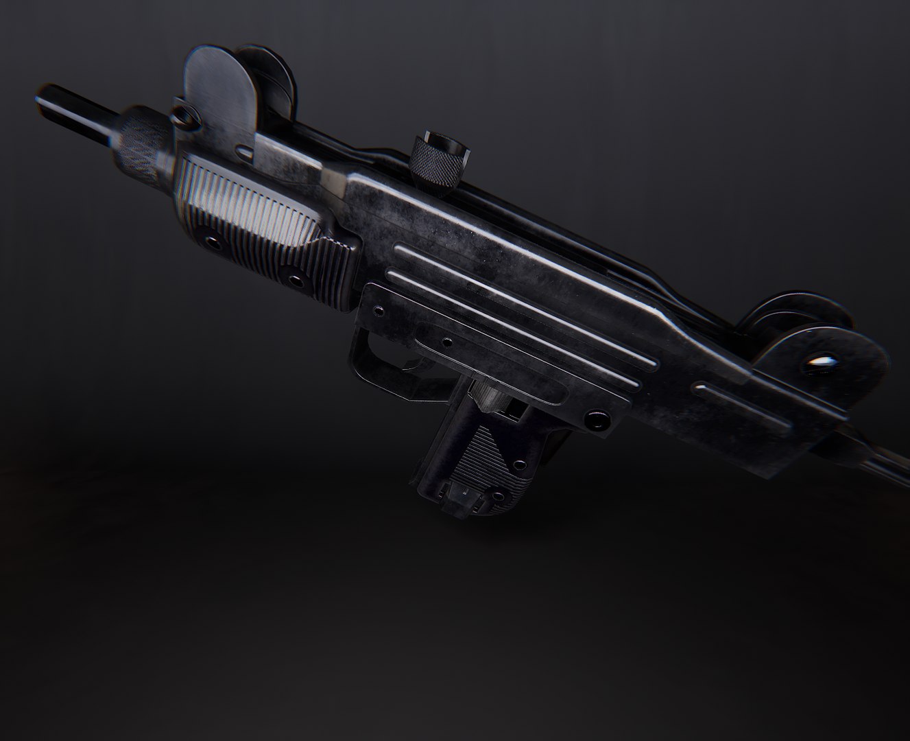 Micro UZI AAA Game Ready PBR Low-poly 3D Model Model - TurboSquid 2008300