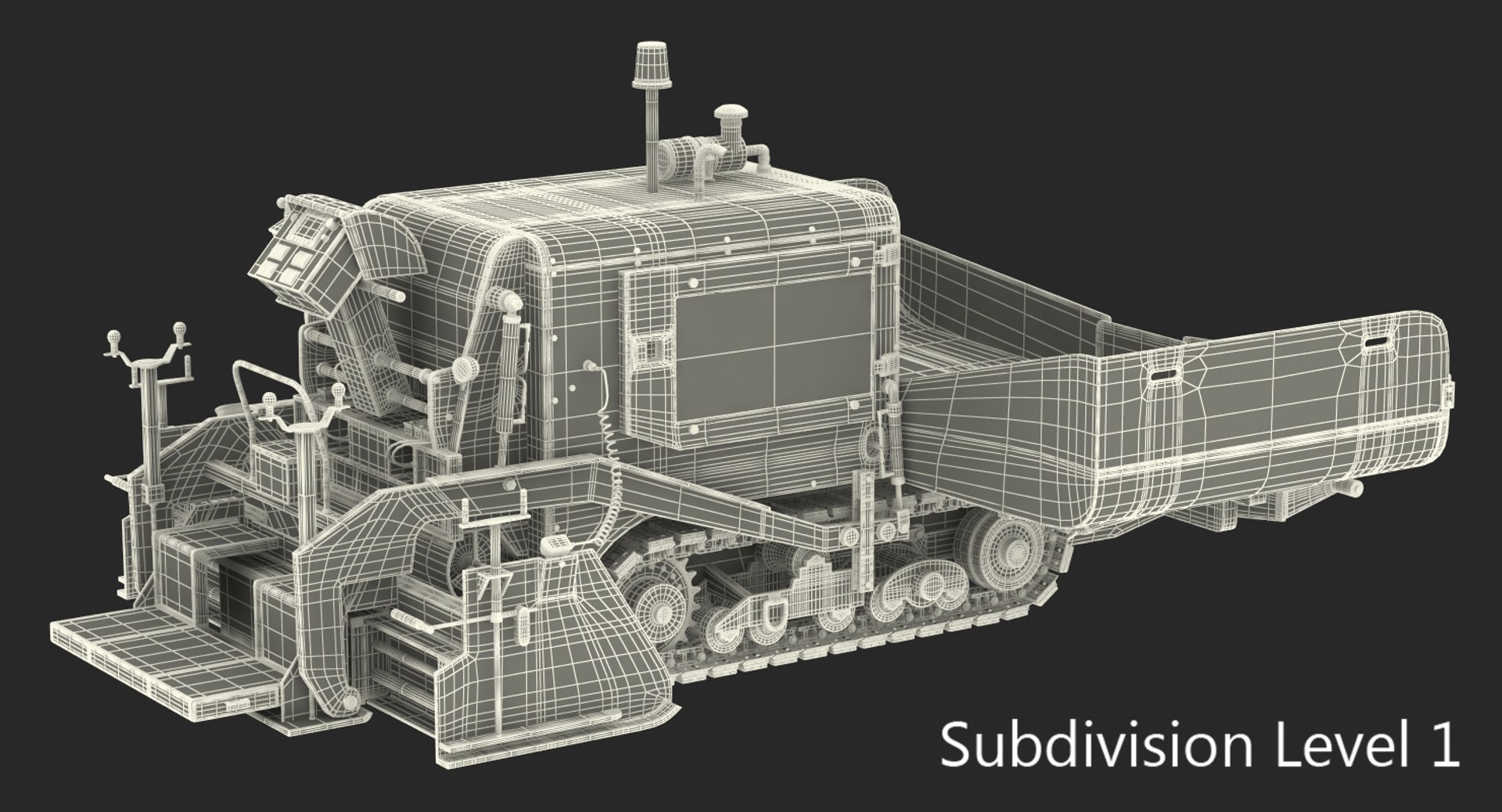 3D Asphalt Paving Machine - TurboSquid 1276054