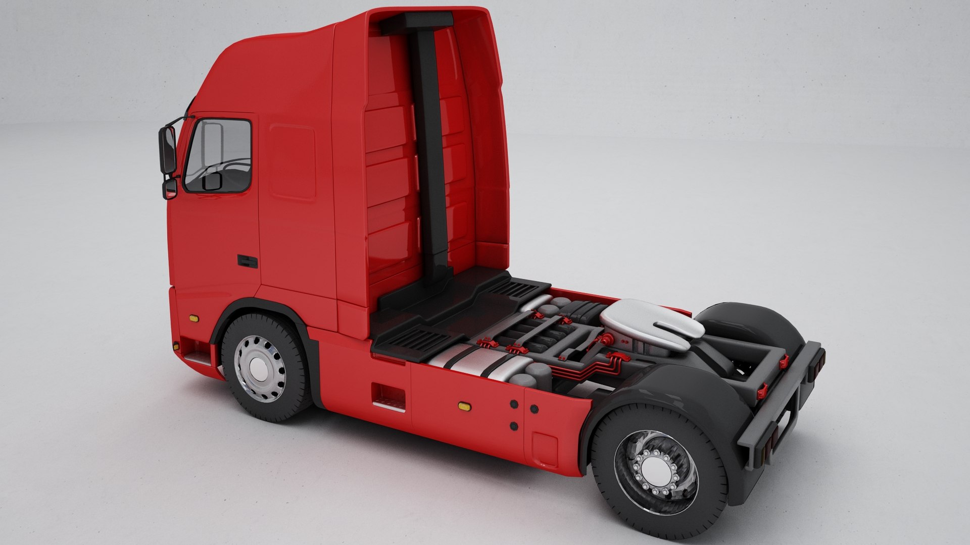 3D Heavy Transporter Truck With Trailer 02 - TurboSquid 1909203