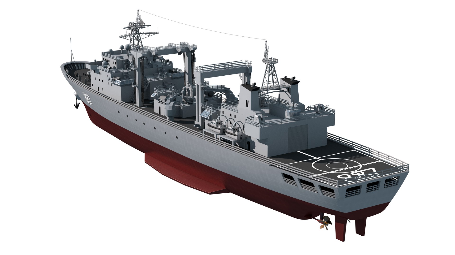 Collection Of Chinese Navy Supply Ships Replenishment 3D Model - TurboSquid 2256009