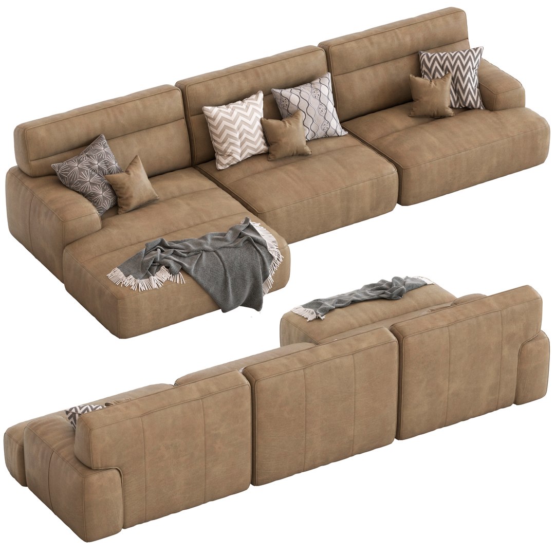 Coco Republic Alvaro Sofa1 3D Model - TurboSquid 2184179