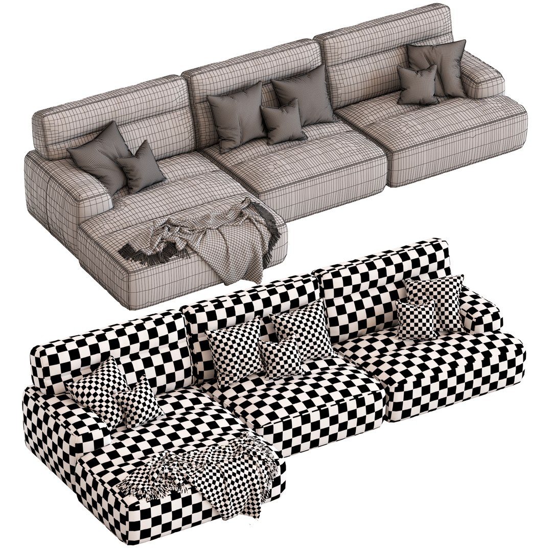 Coco Republic Alvaro Sofa1 3D Model - TurboSquid 2184179