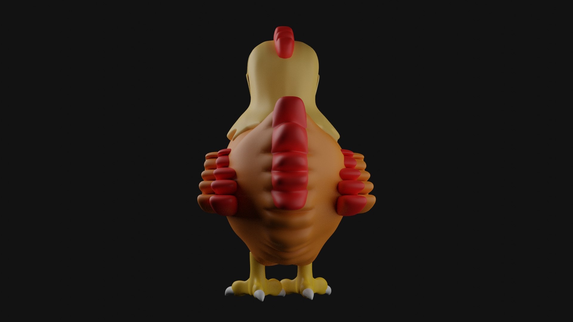 3D Farm Animal Chicken Hen Model - TurboSquid 2032279