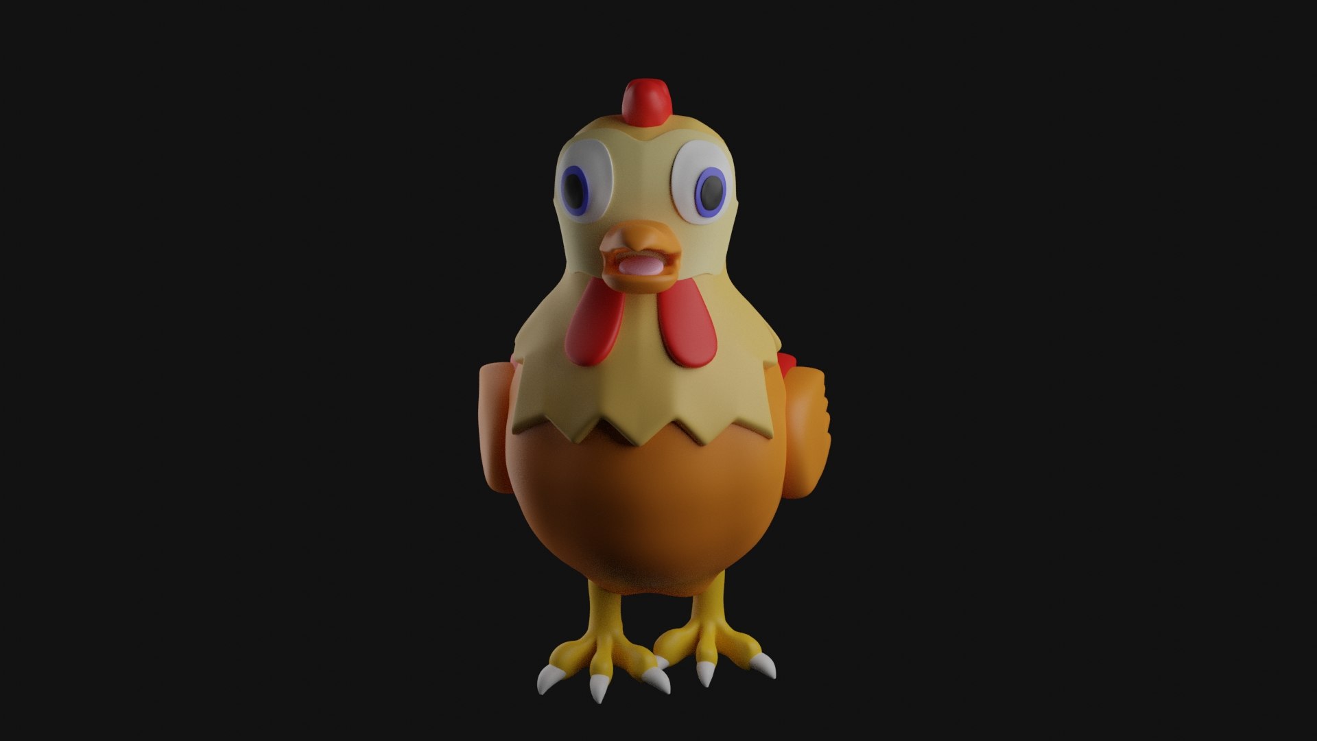 3D Farm Animal Chicken Hen Model - TurboSquid 2032279