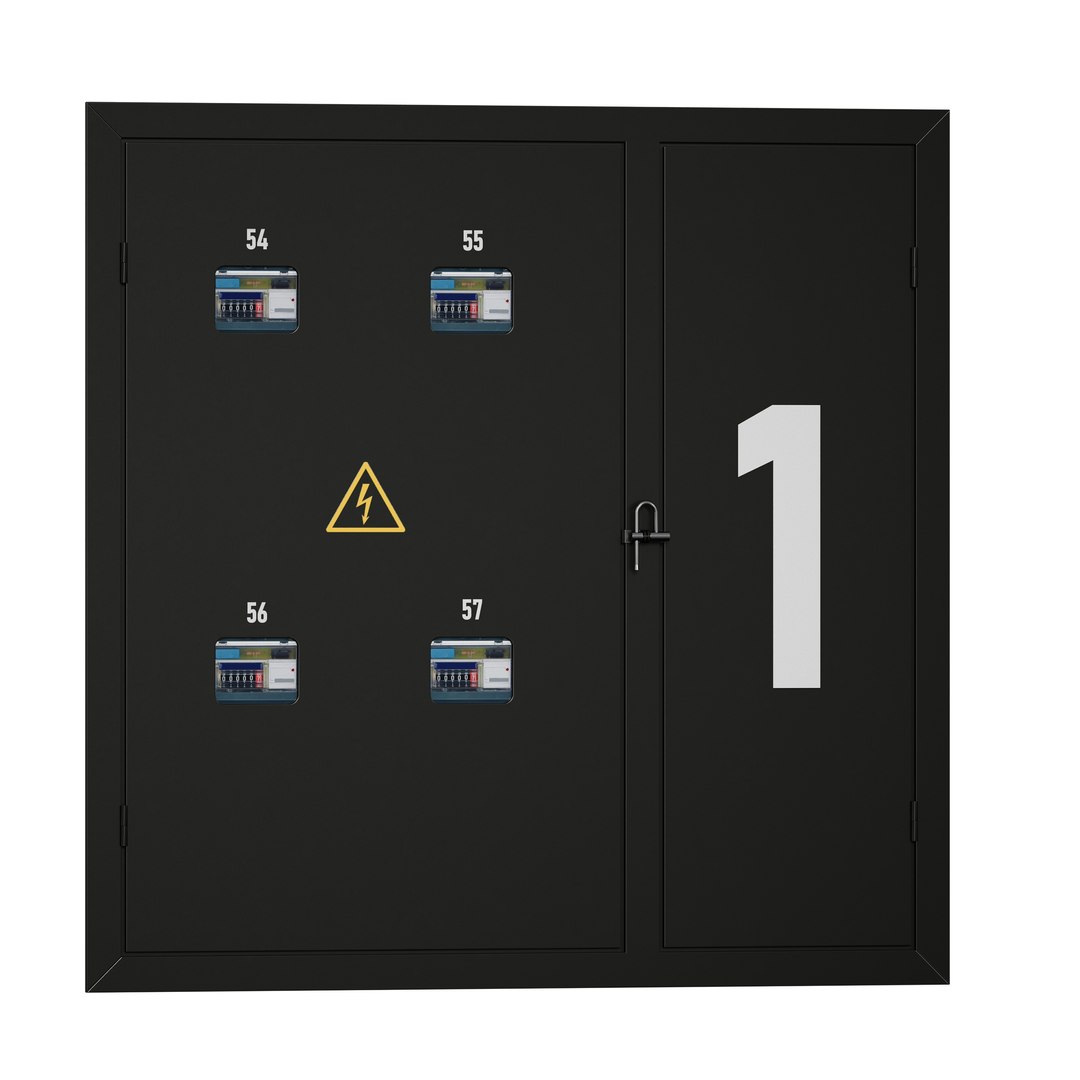 3D Access Electrical Panel Model - TurboSquid 2239534