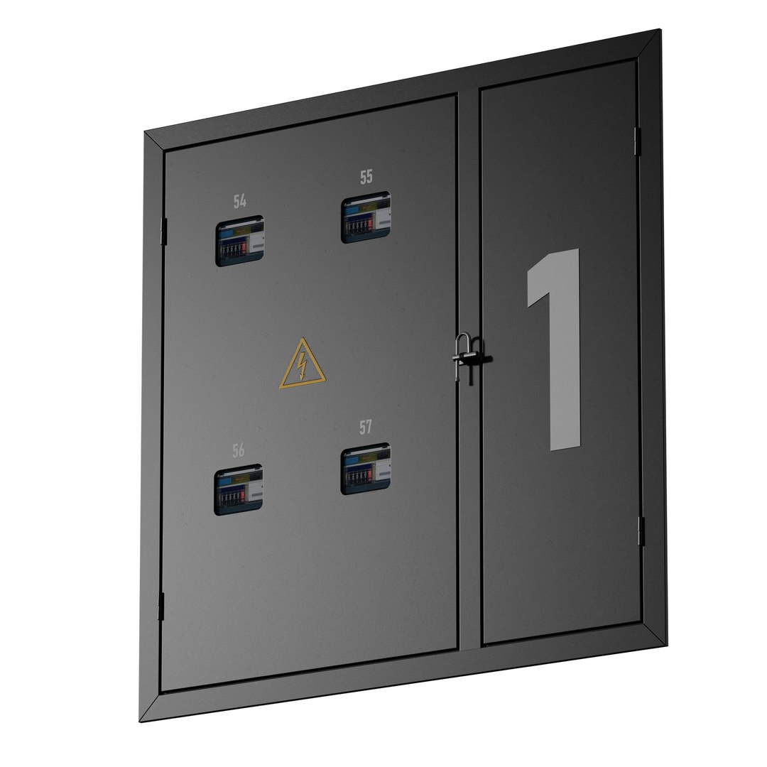 3D Access Electrical Panel Model - TurboSquid 2239534