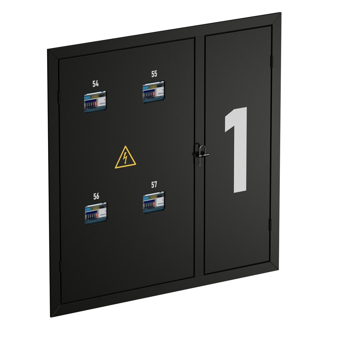 3D Access Electrical Panel Model - TurboSquid 2239534