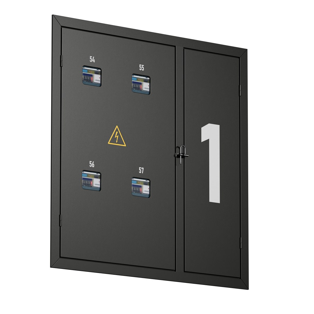 3D Access Electrical Panel Model - TurboSquid 2239534