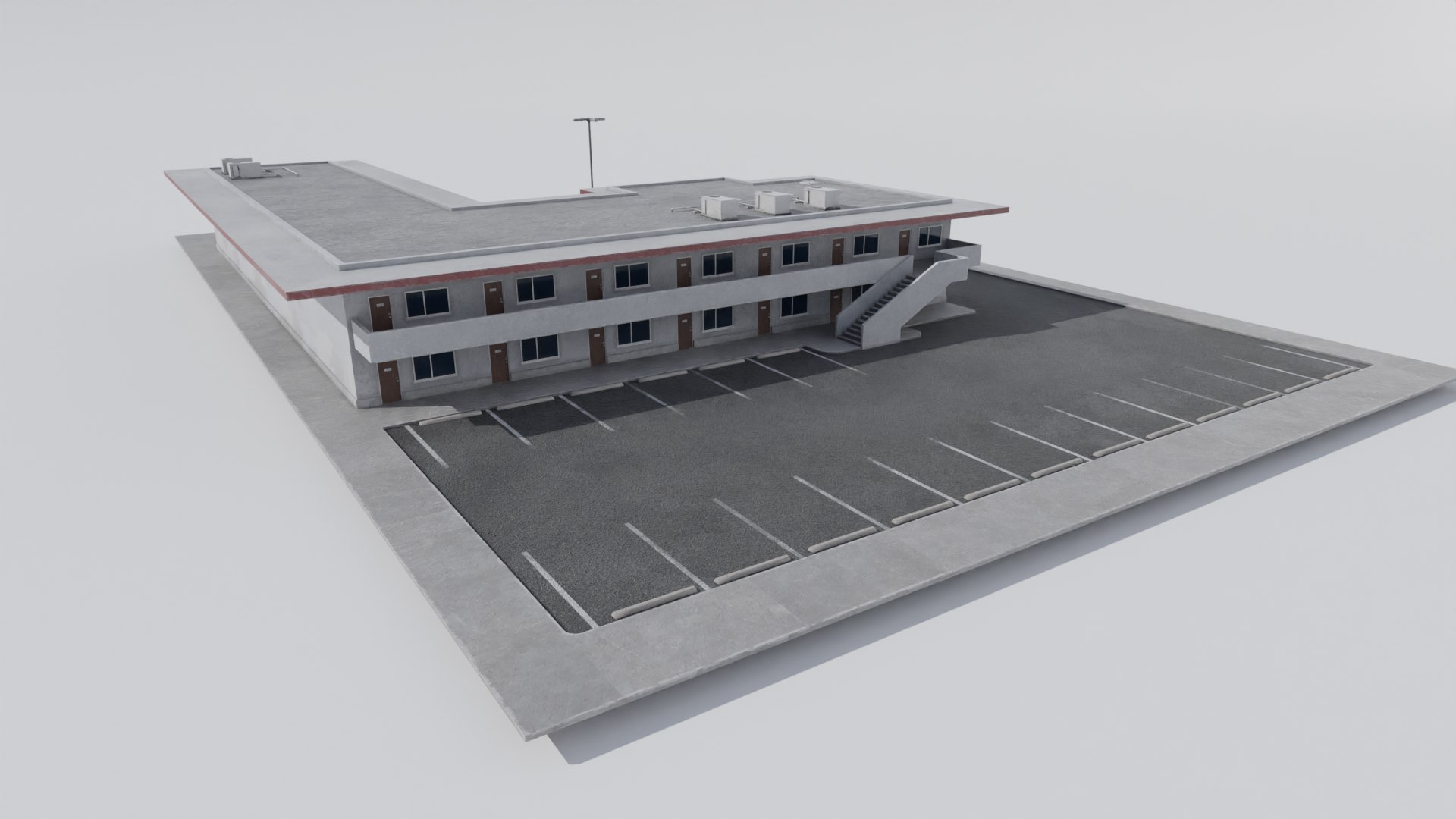 3D Retro Motel Scene with 4K Textures model - TurboSquid 1960331