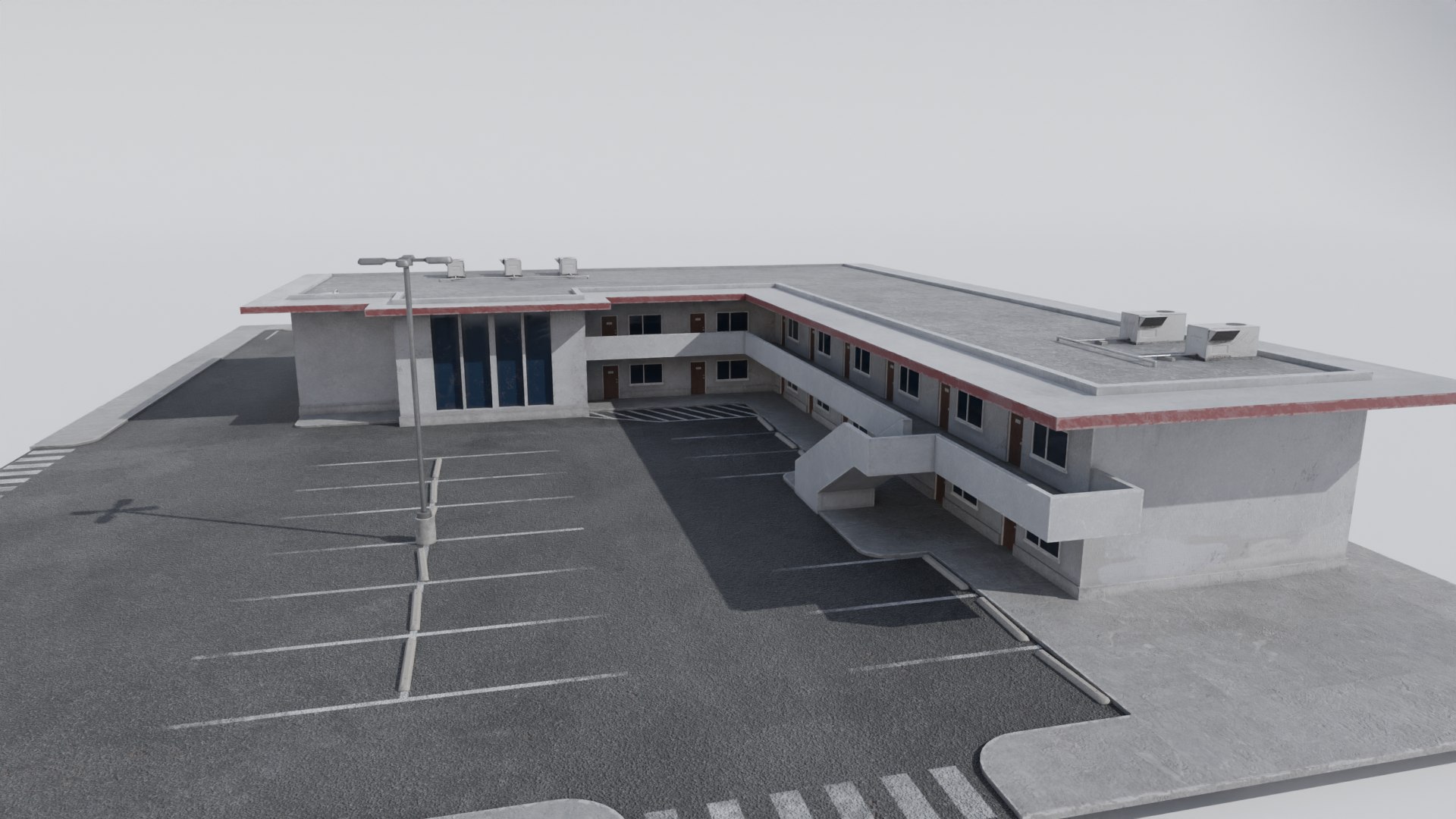 3D Retro Motel Scene with 4K Textures model - TurboSquid 1960331