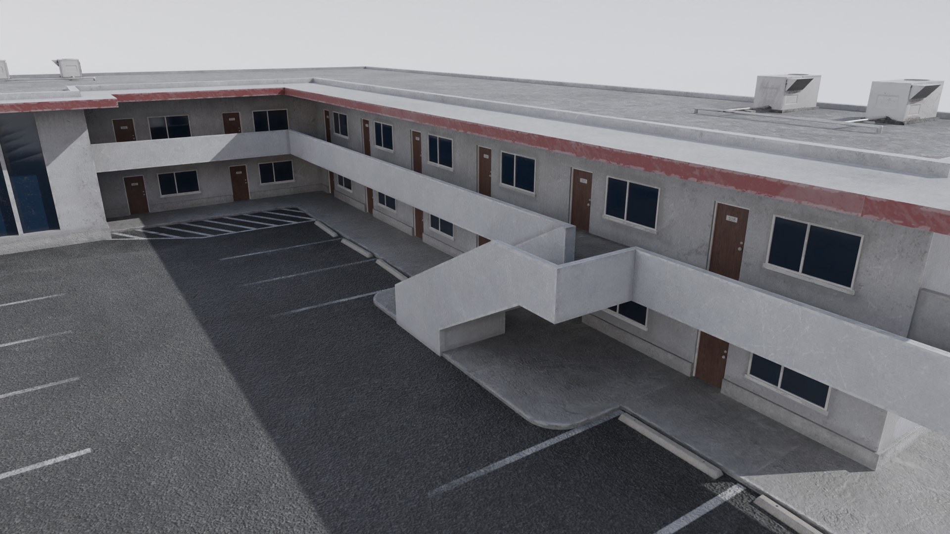 3D Retro Motel Scene with 4K Textures model - TurboSquid 1960331