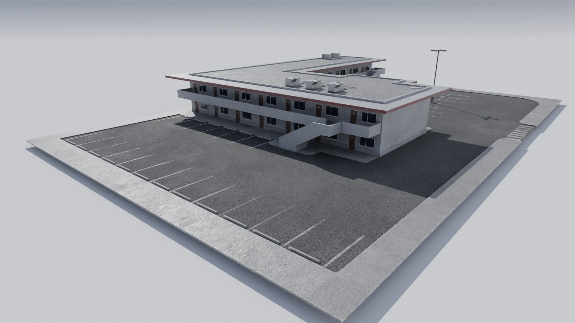 3D Retro Motel Scene with 4K Textures model - TurboSquid 1960331